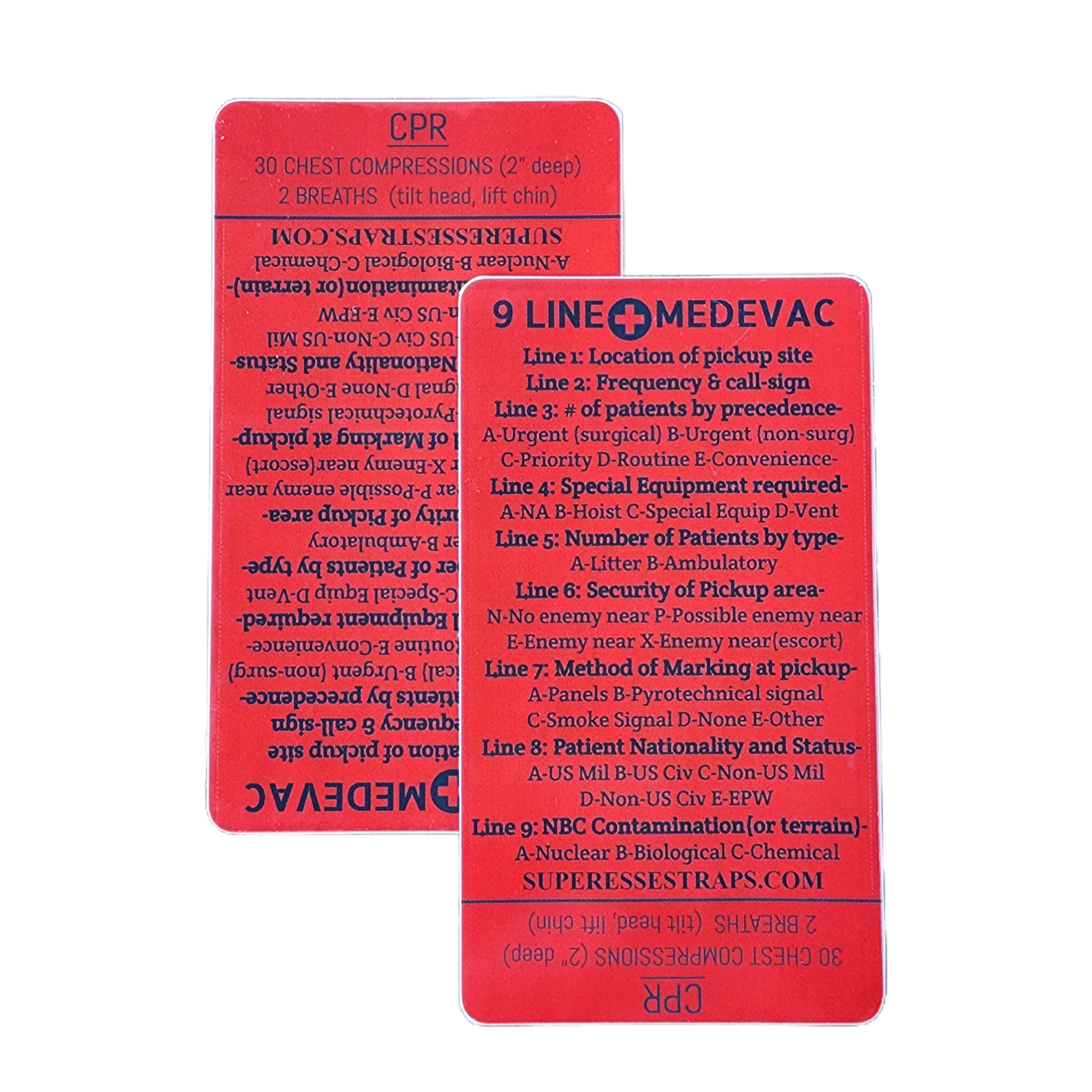 9 Line MedEvac Decal - U.S. Military Truncated Medical Evacuation Refe