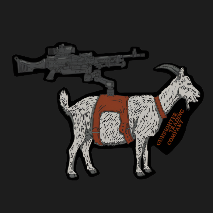 DEATH GOAT STICKER | GUNFIGHTER TRADING CO.